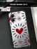 Силиконовый чехол на Tecno Spark Go 3 / Текно Спарк Го 3 с принтом Бордовые серд...