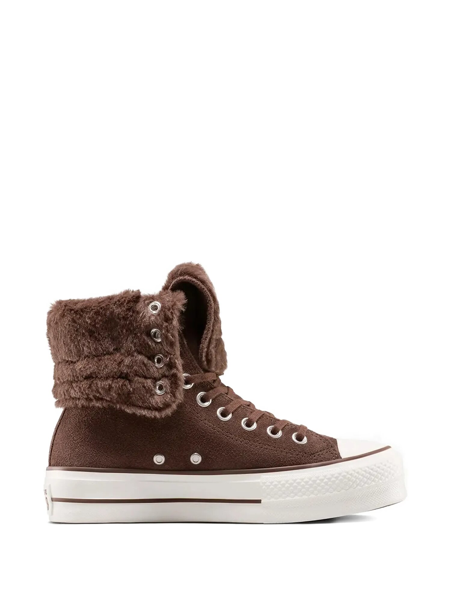 Кроссовки Chuck Taylor All Star Fold-Over Lift Platform XHi Faux Fur