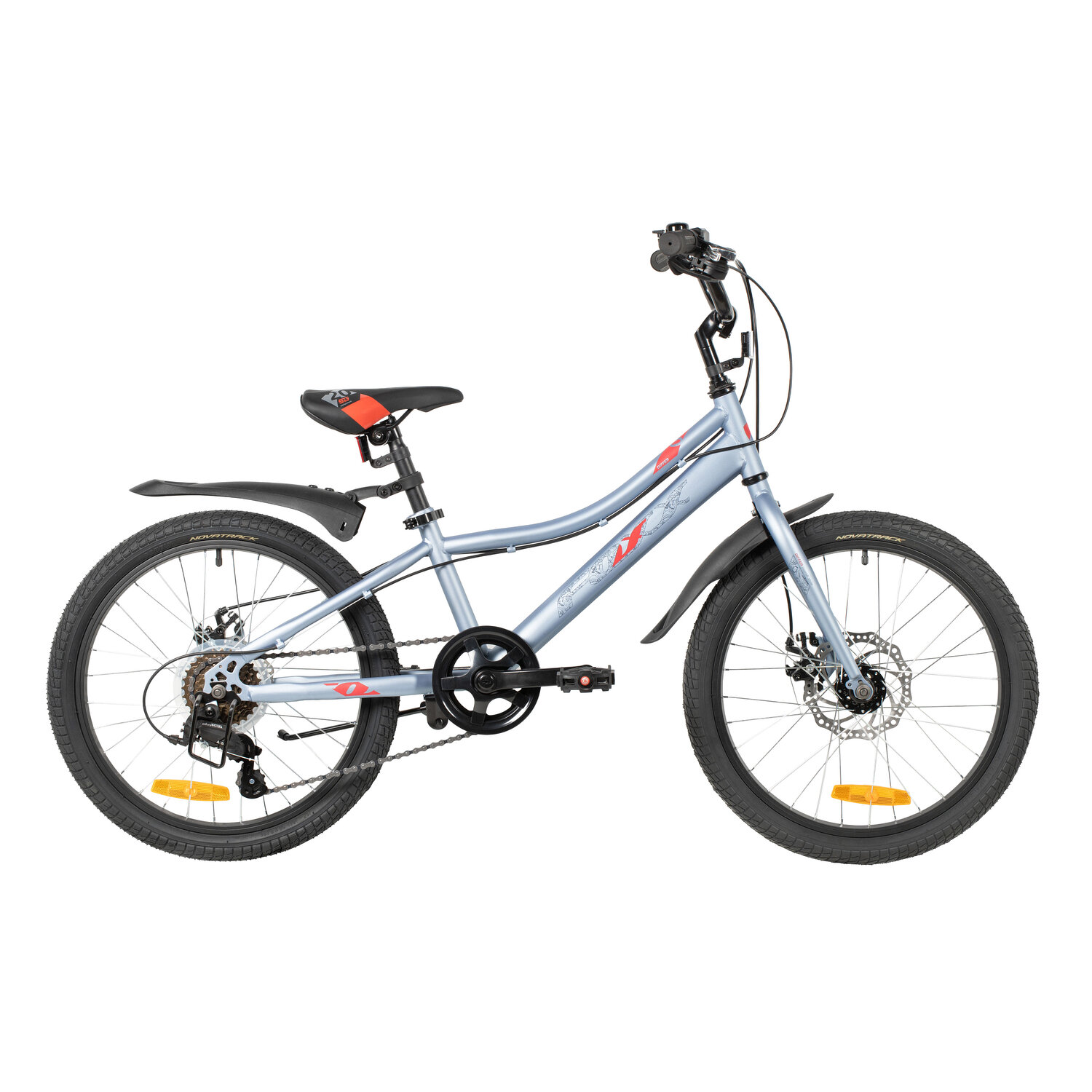 Велосипед детский Foxx Differ Disk 20 (2026), стальная рама, цвет Серый