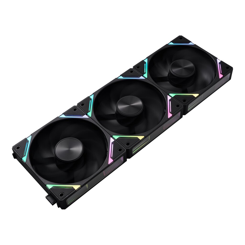 Комплект вентиляторов (3 шт.) 1STPLAYER XF7R Black / 120mm Reverse ARGB 3pin 5V PWM 4pin 12V 600-2000rpm 56.8cfm 33.12dBA / XF7R-BK-3IN1