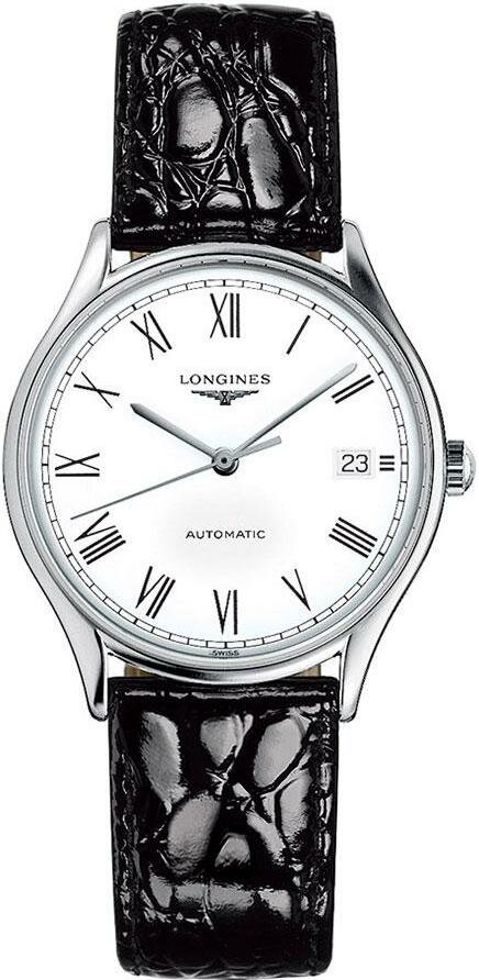 Наручные часы LONGINES, серебряный, черный — фото 1