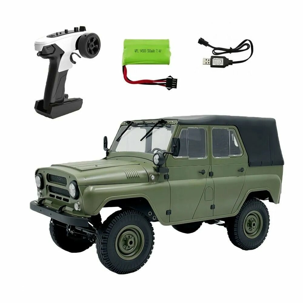 WPL C-94 4WD 1/12 УАЗ-469 Грузовик Рок Гусеничный Автомобиль с дистанционным управлением Детская игрушка