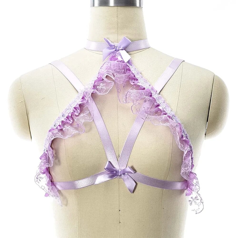Бондажное белье сиреневое JLX.HARNESS N-O0796