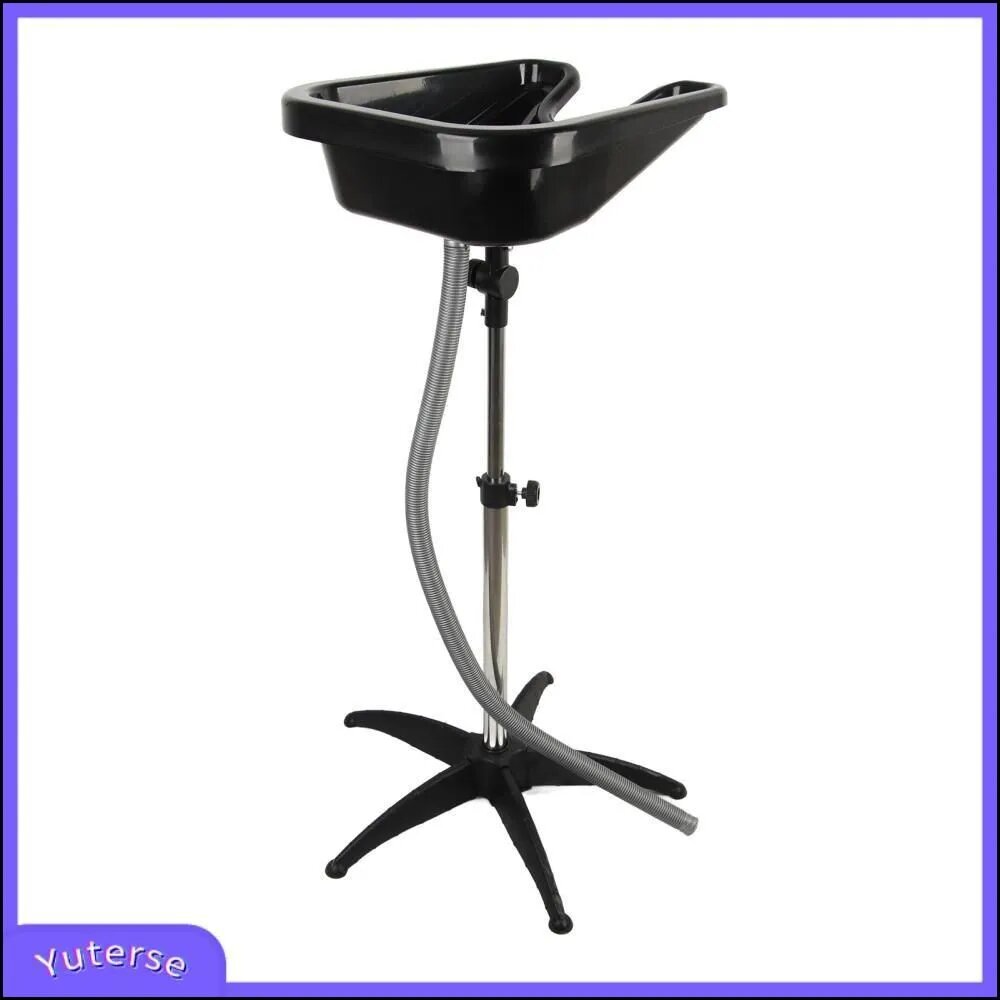 Кушетка косметологическая для мойки волос черного цвета регулируемая по высоте