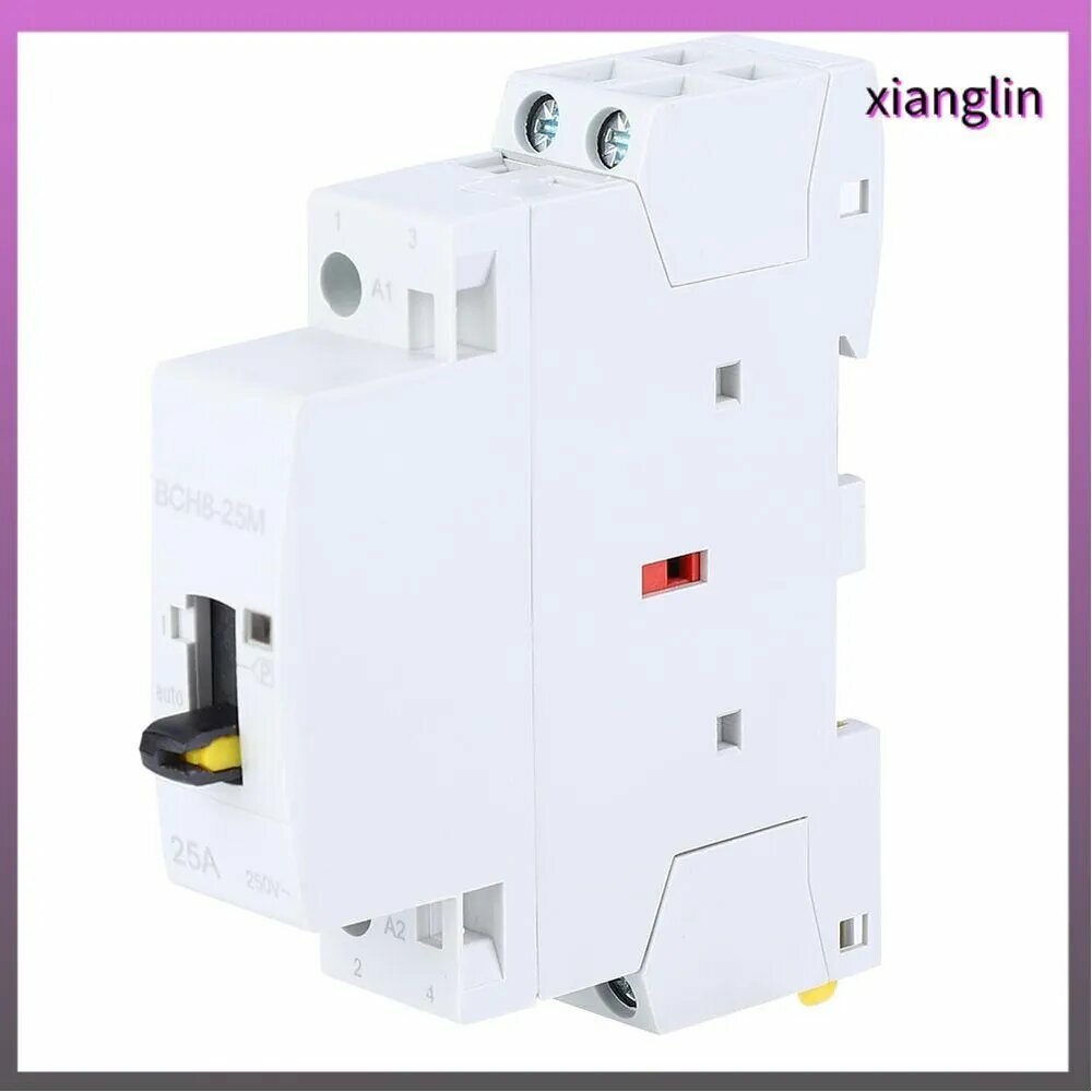 BCH8-25M, Тихий модульный контактор с ручным управлением 230V, для контроля нагрузки электроприборов