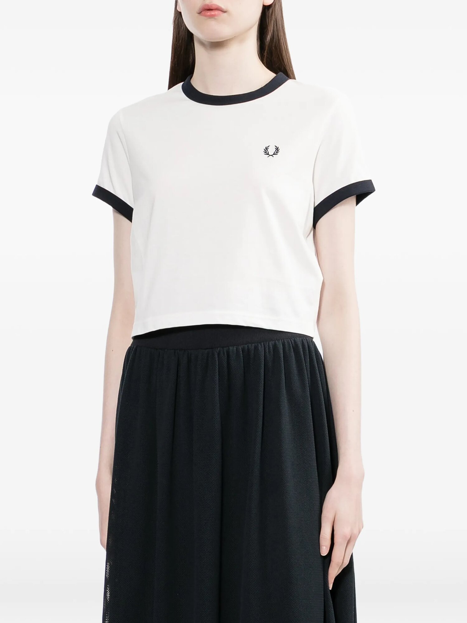 Футболка FRED PERRY, размер 8, бежевый/белый — фото 1