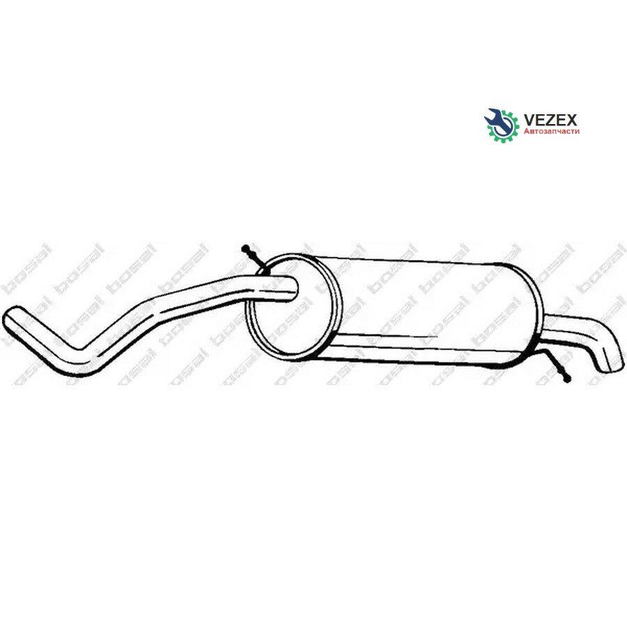 BOSAL 278-231 Глушитель (задняя часть)