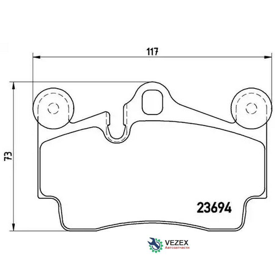 BREMBO P85070 Колодки тормозные P85070