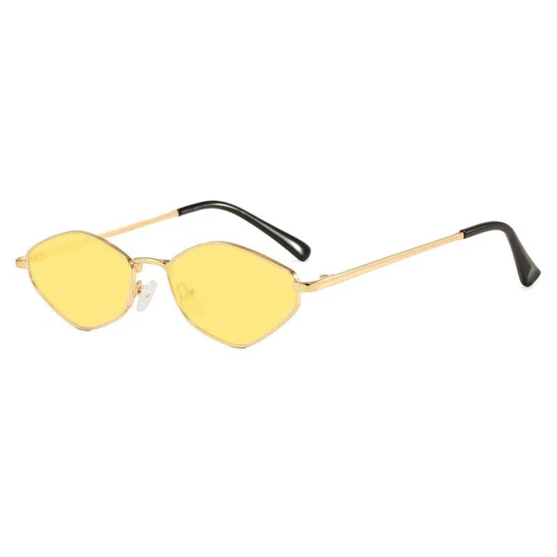Солнцезащитные очки Gold Yellow, светло-желтые, без диоптрий