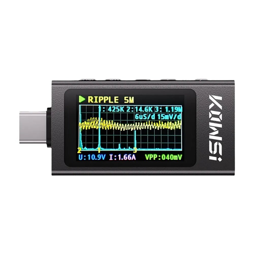 KOWSI KWS-X1 Type-C Тестер Цифровой Измеритель Обнаружения Напряжения