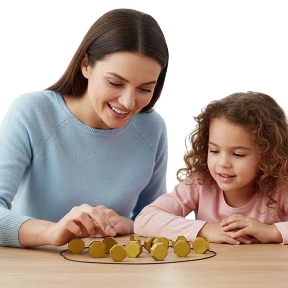 Магнитная настольная игра Шахматы с 20 фишками и регулируемым ремешком