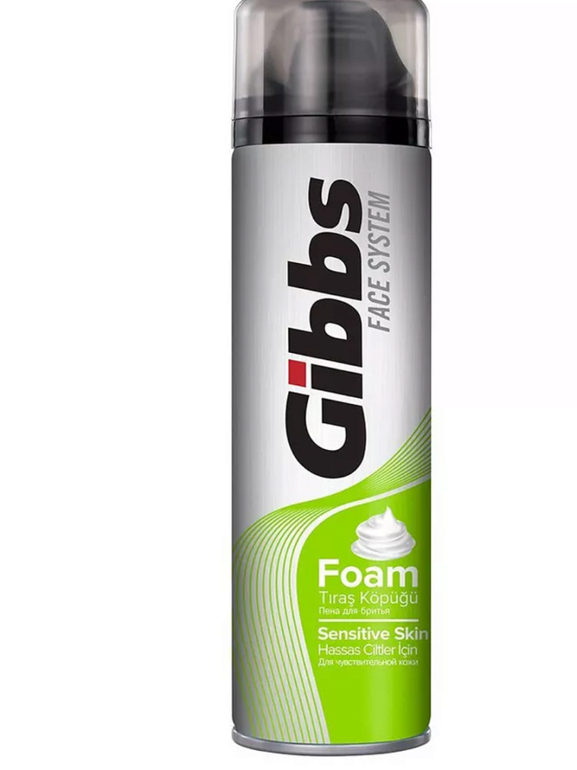 Пена GIBBS для бритья Sensitive, 400мл