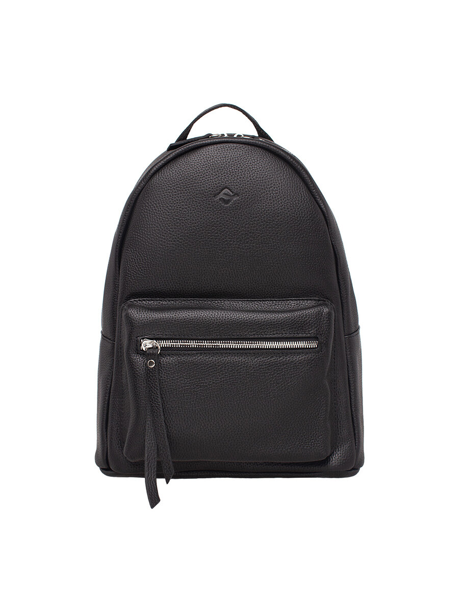 Рюкзак LAKESTONE Evenly Black, 100% кожа, для ноутбука, женский, городской стиль, черный