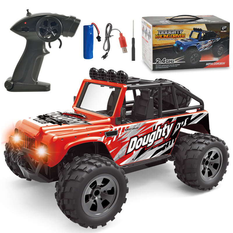 Factory goods children's wireless off-road climbing 1:18 alloy remote control car toy boy 2.4G four-way model car
