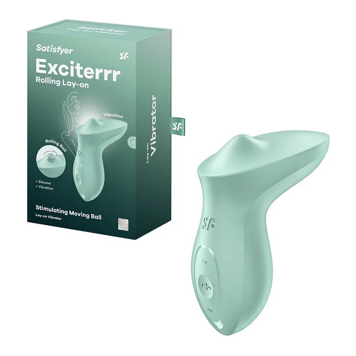 Вибростимулятор «Exciterrr» с мануальной стимуляцией клитора, мятный