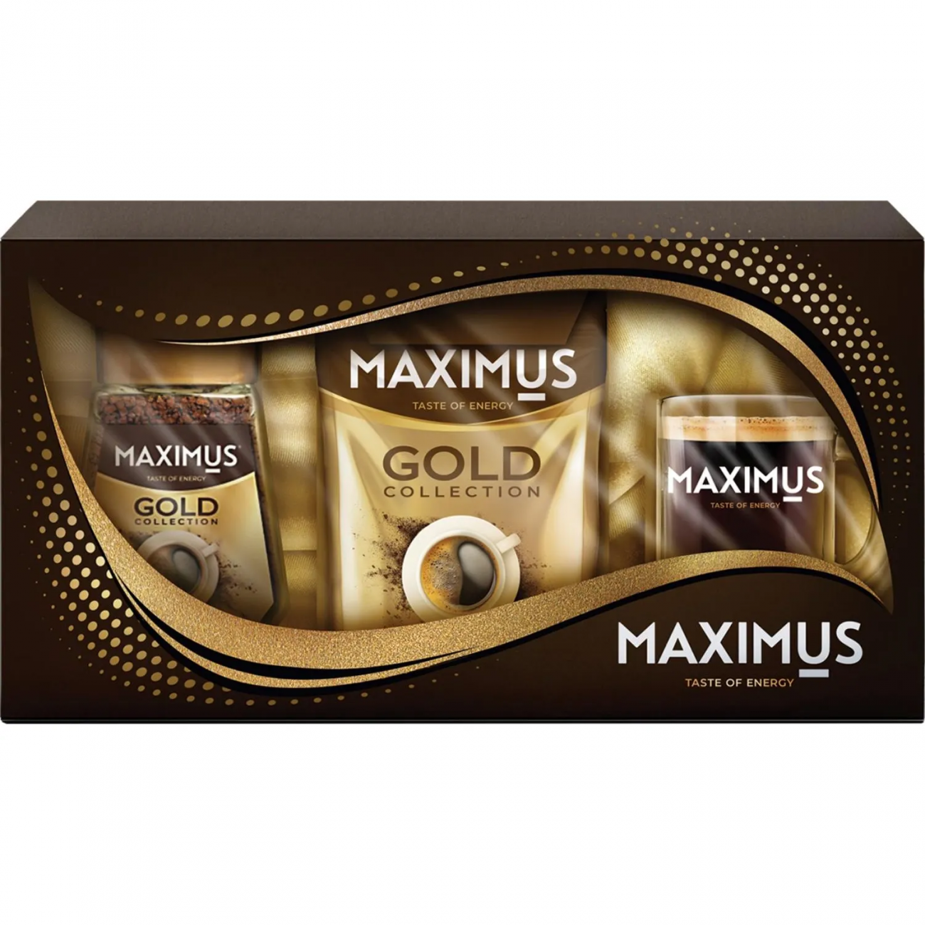 Кофе сублимированный Maximus Gold набор с кружкой 135г 2369112