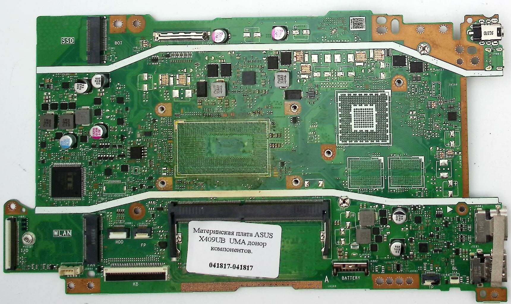 Материнская плата ASUS X409UB UMA донор компонентов.
