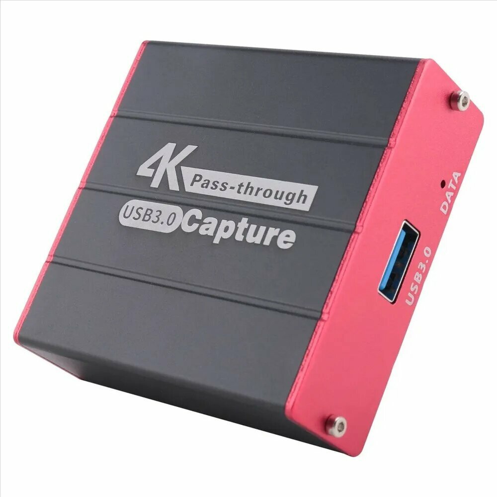 USB3.0 4K карта видеозахвата, 1080P 60FPS HD Устройство захвата игр Cam Link с Passthrough Работа