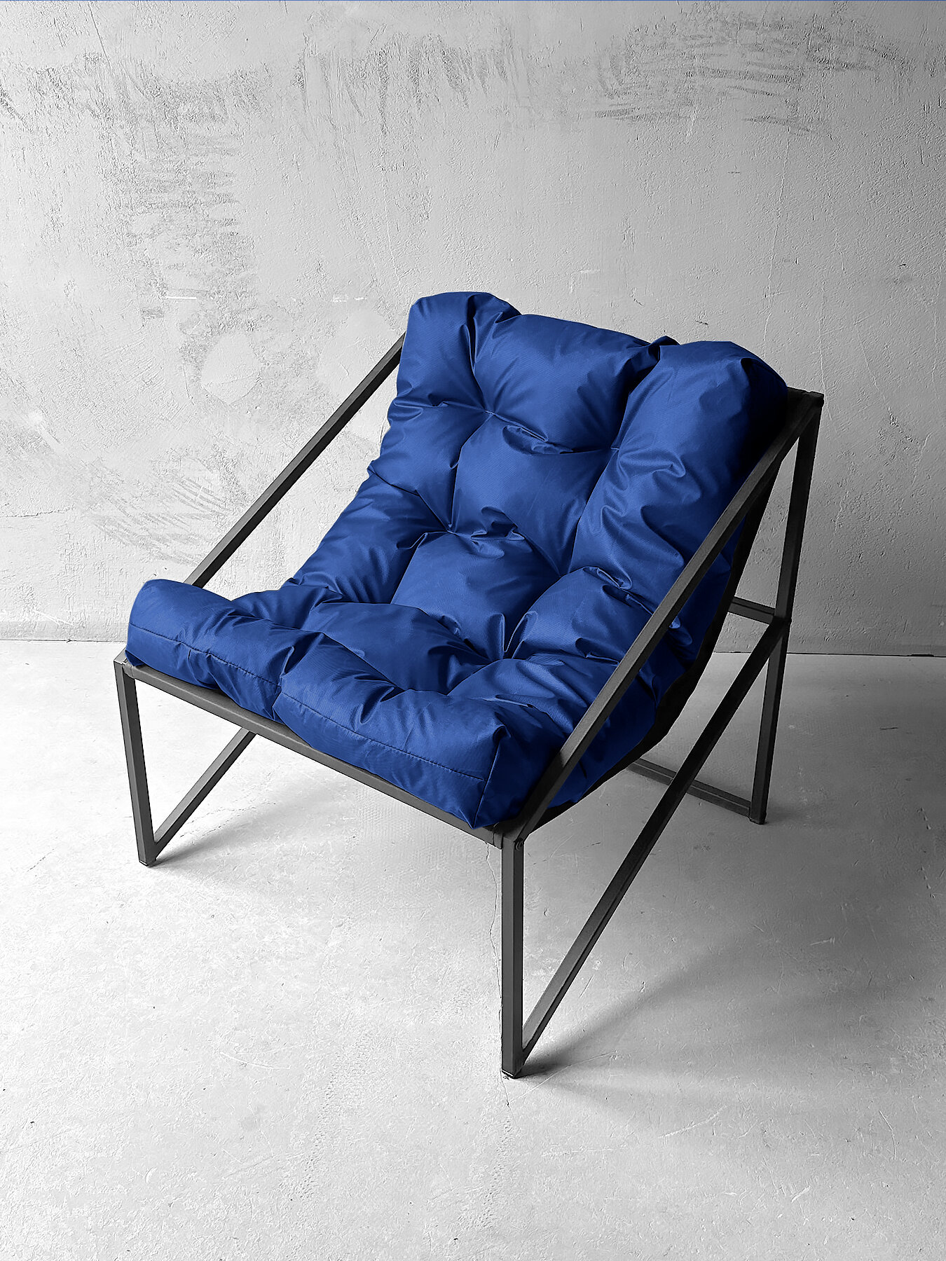 Уличное кресло Лофтовик Слэш + оксфорд синий