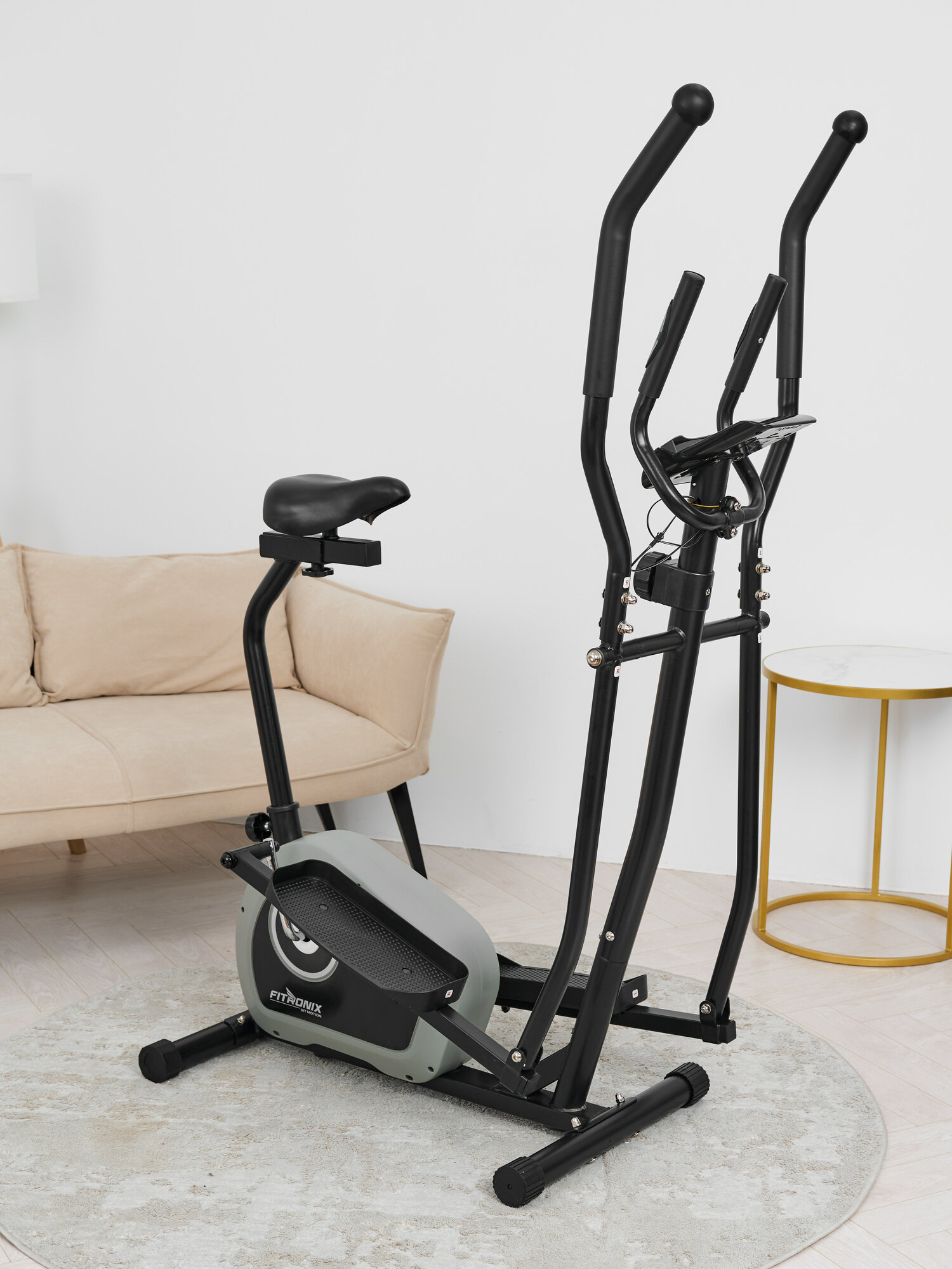 Эллиптический тренажер FITRONIX Sit Motion, магнитная система нагрузки, длина шага до 34 см