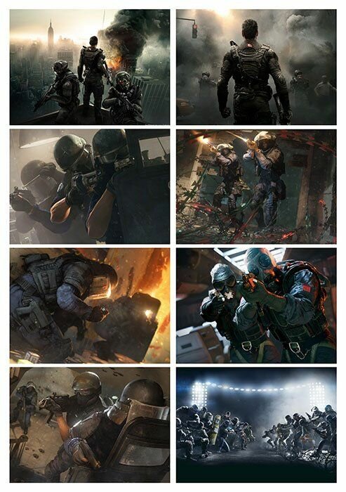 Наклейки "Rainbow Six Siege" No.1