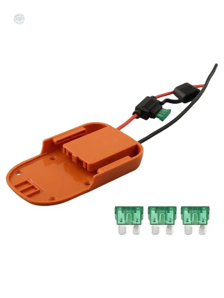 Адаптер для аккумулятора Ridgid AEG 18В с предохранителем и выключателем, универсальный переходник для инструмента, прочный оранжевый корпус, простое подключение
