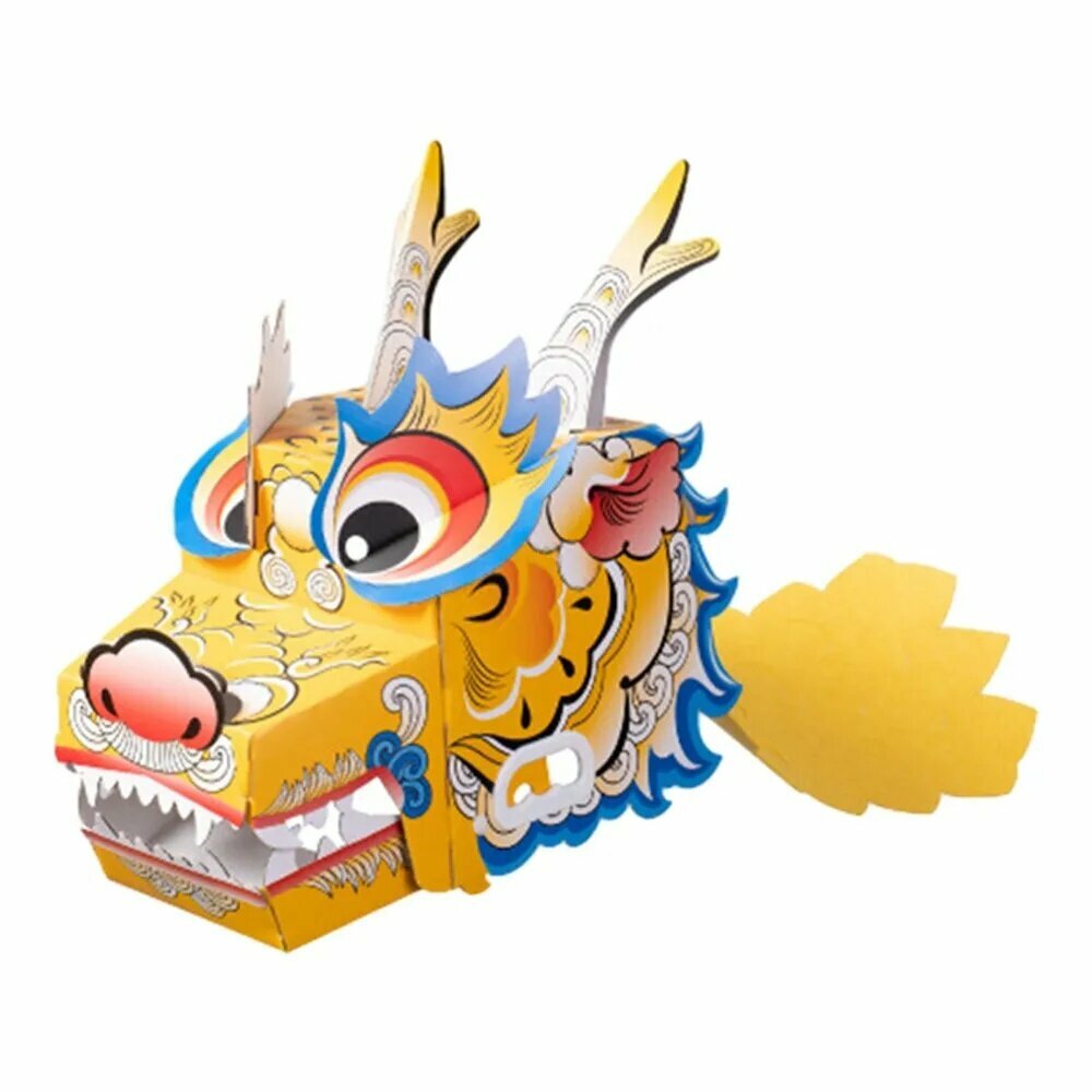Набор для творчества "DIY Dragon Head", бумага, разноцветный, 25x39x39 см