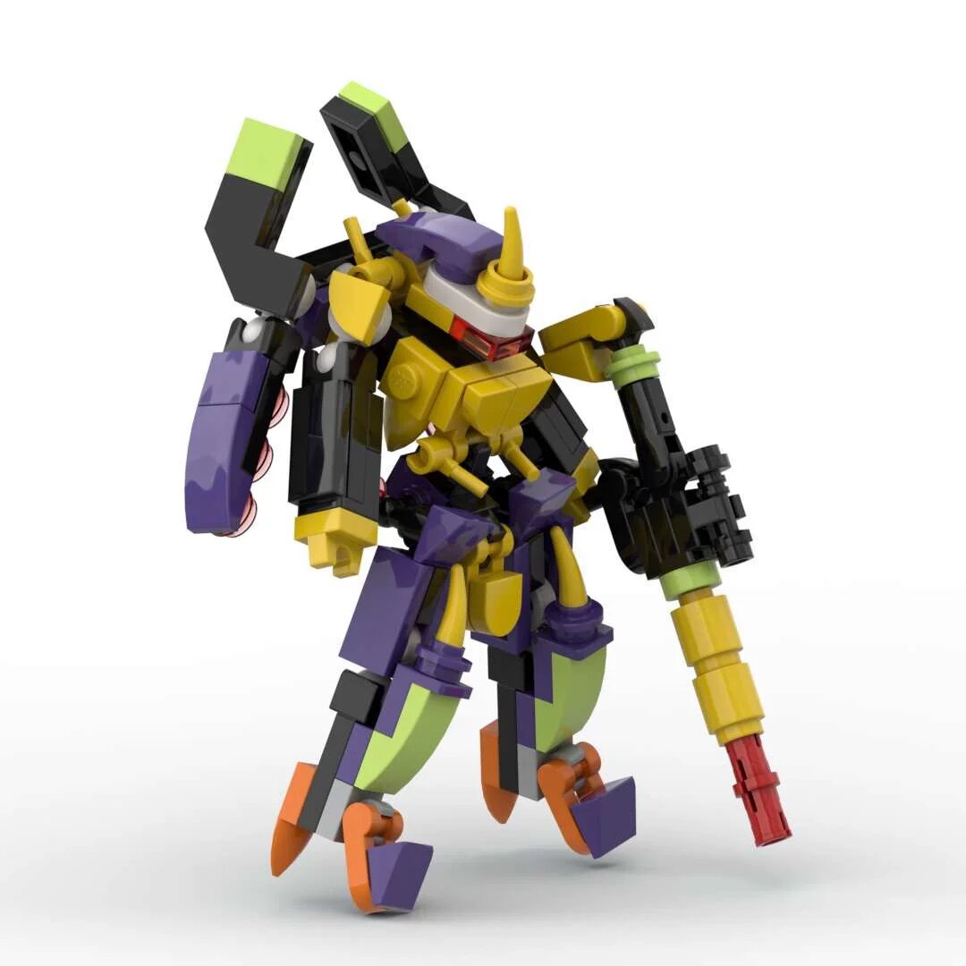 Мини-конструктор MOC Экзоскелет EVA Боевой Робот, Детский Сборный Набор, Коллекционная Модель