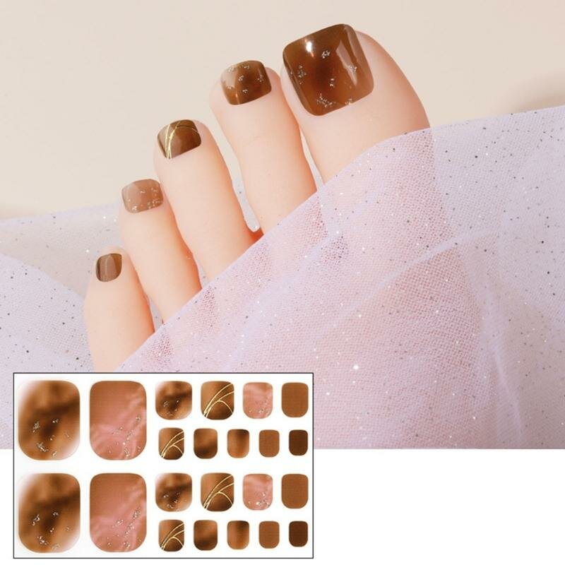 Водонепроницаемые наклейки для ногтей на пальцах ног, 0276