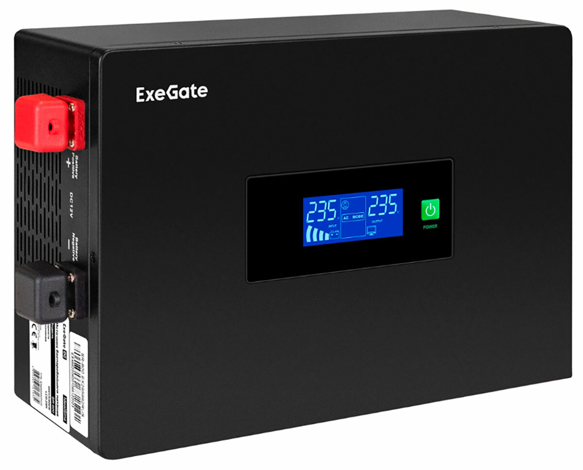 Источники бесперебойного питания для котла (настенный) ExeGate IdealSine SR-600. LCD.2SH