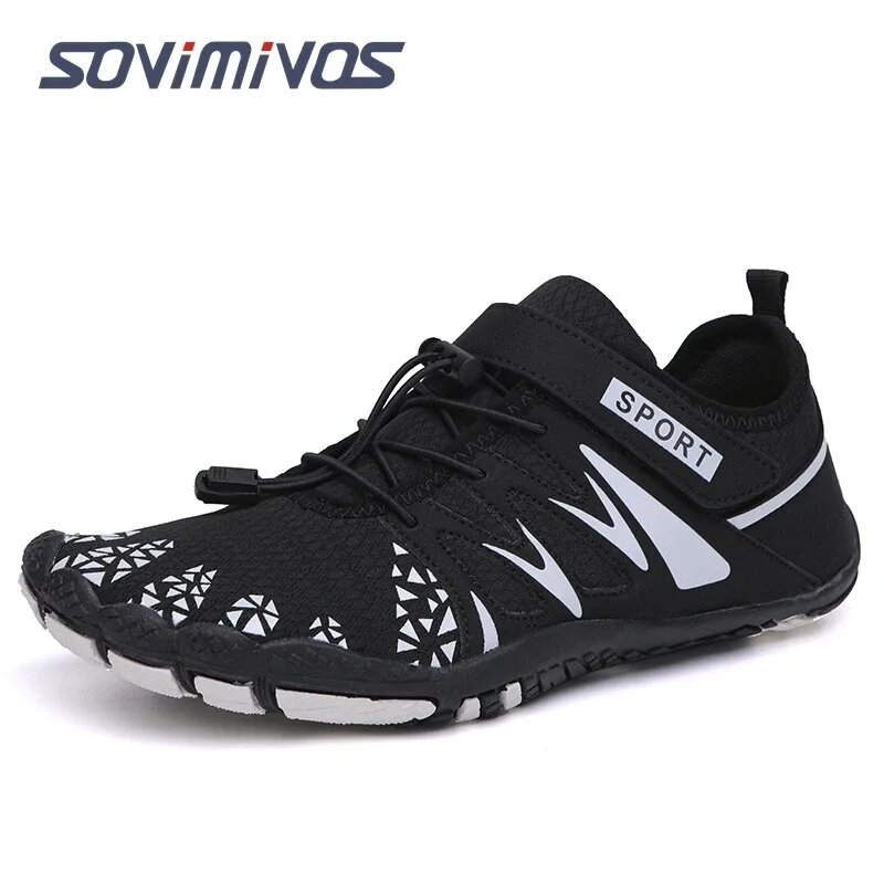 Мужские аквашузы SOVIMIVOS, черные, размер 39, 2029-BLACK WHITE