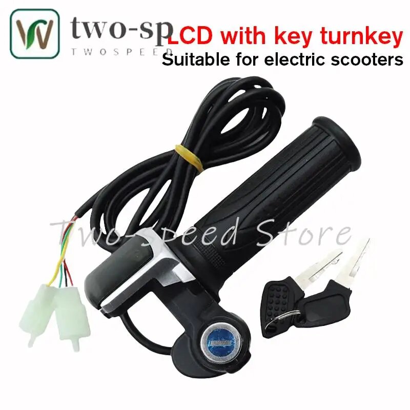 Электрическая ручка газа для электровелосипеда 24/36/48В с ЖК-дисплеем 24V