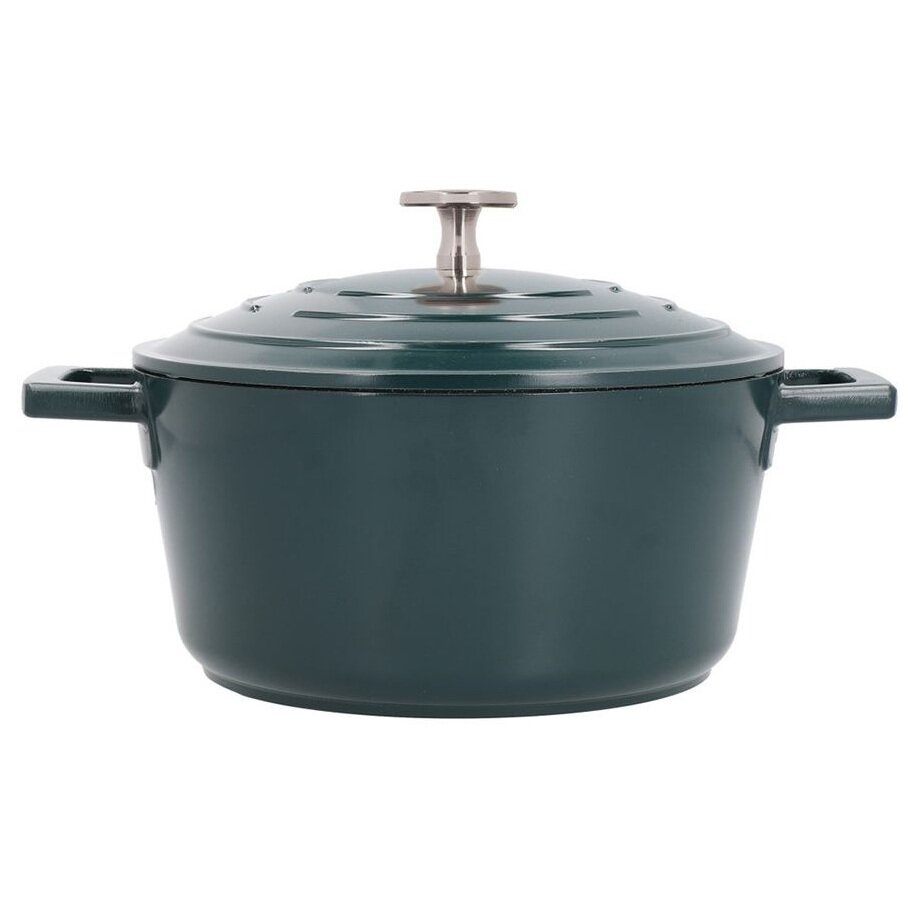 Кастрюля с крышкой MasterClass Hunter Green Cast Aluminium Casserole Dish MCMCRD20GRN