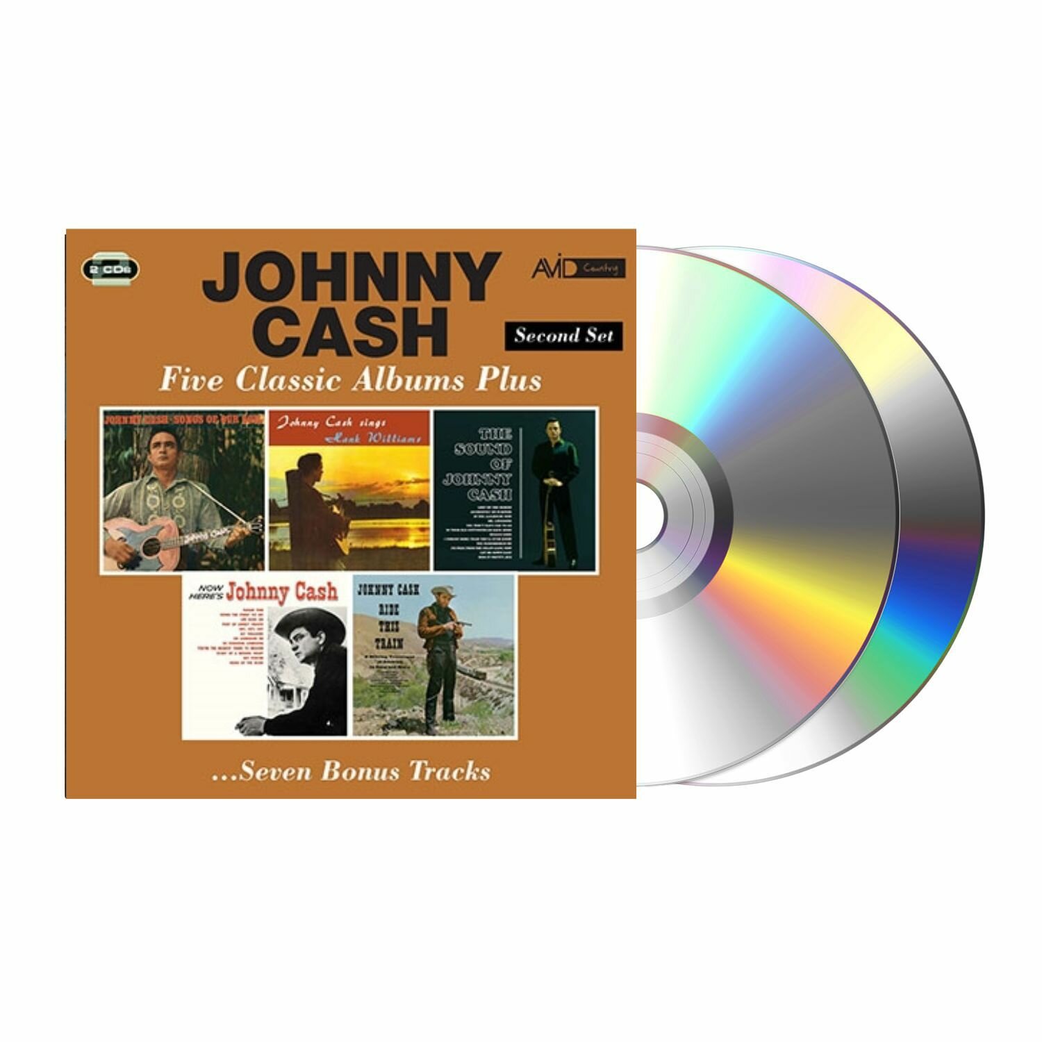 Музыка CD Johnny Cash - Five Classic Albums Plus - Second Set, 2 x CD