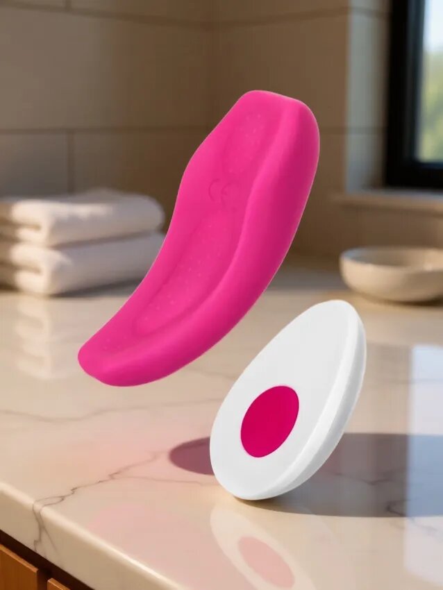 JOS Вибратор из силикона в трусики Flirty 9.3 см, 10 режимов. розовый