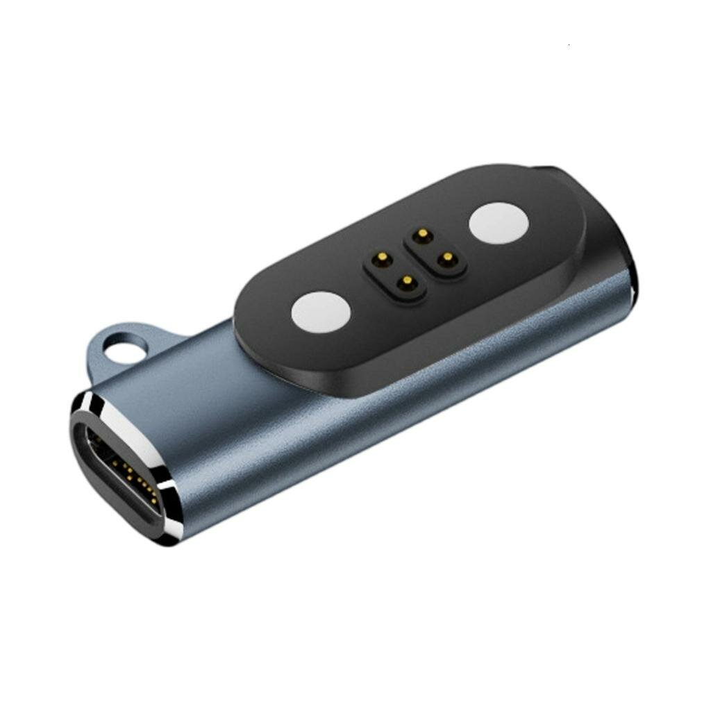 Магнитный USB-C разъём для зарядки наушников, Синий - 4-контактный разъем