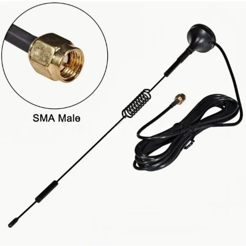 Антенна AntennaHome AH3G.402 3.5dBi 2G/3G/4G LTE NB-IoT, полночастотная мини-магнитная антенна для систем безопасности и IoT