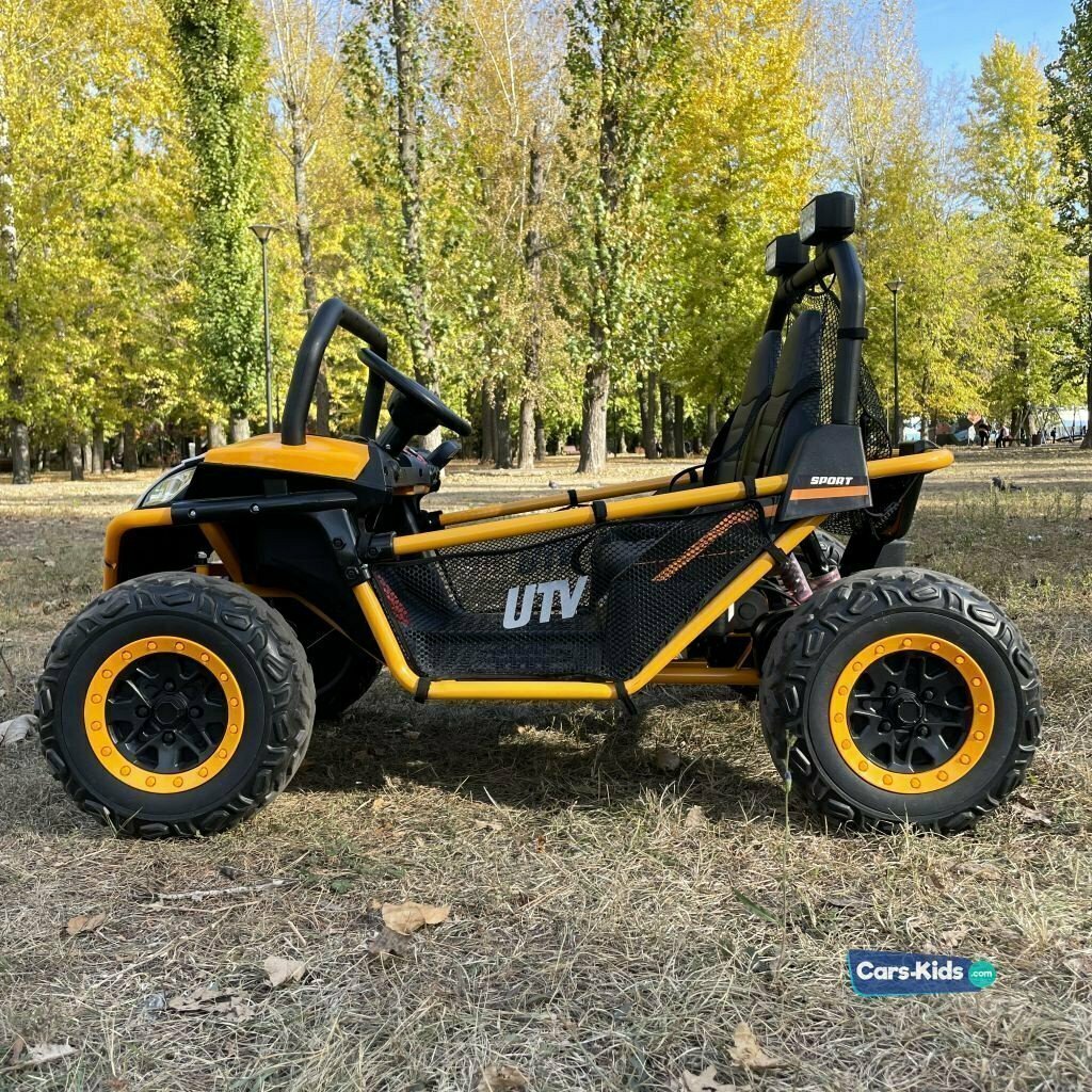 Электромобиль Buggy P555PP 24V желтый, двухместный, 2 двигателя