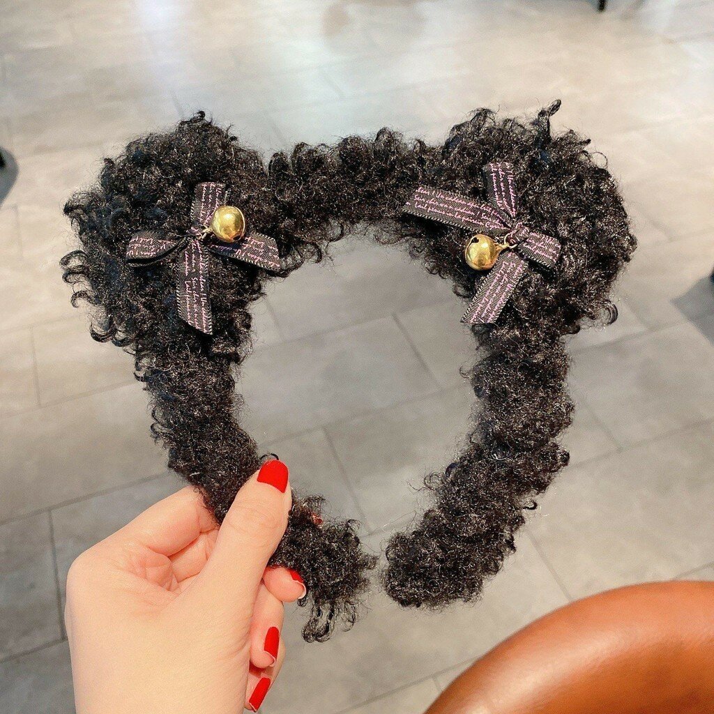 Аксессуар для волос корейский стиль 2021 весна повязка с пушистым мишкой мультфильм цветок дизайн стиль г