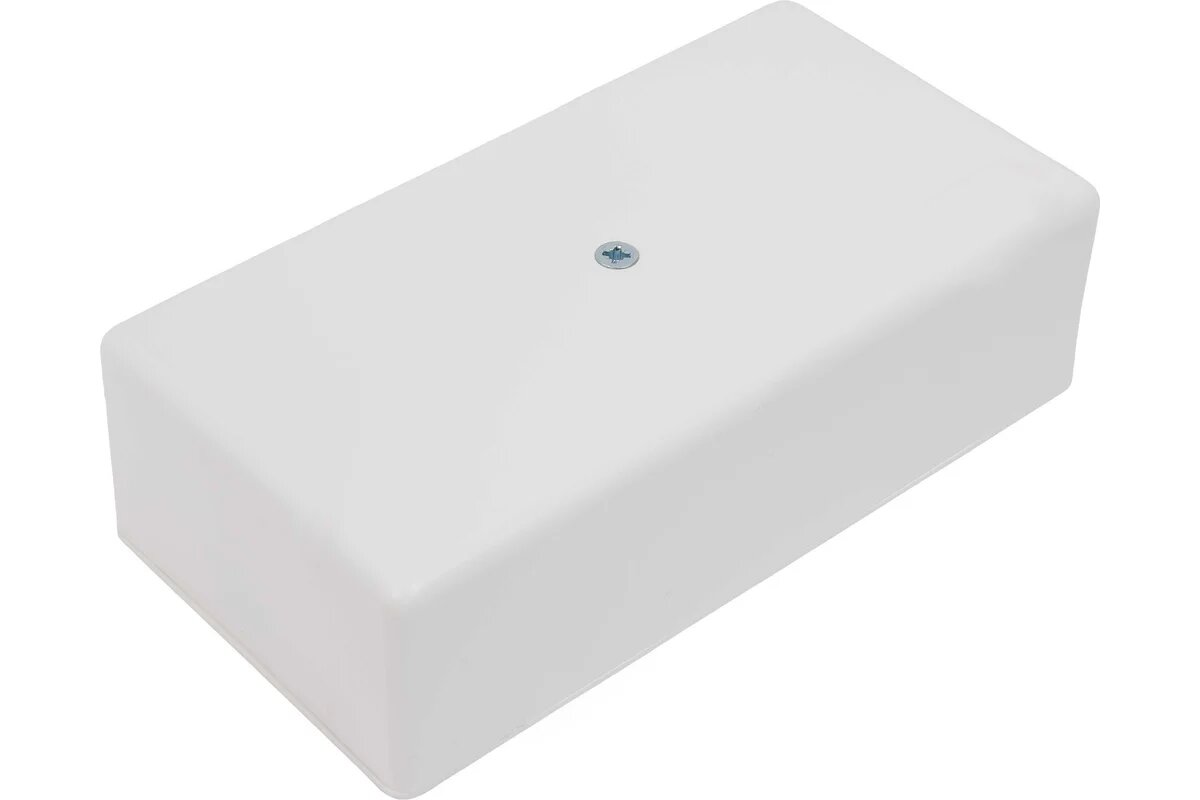 Коробка распределительная Gigant 72933‑1GI квадратная белая АБС‑пластик 145×75×40 мм IP40 для наружного монтажа электропроводки и кабеля-канала