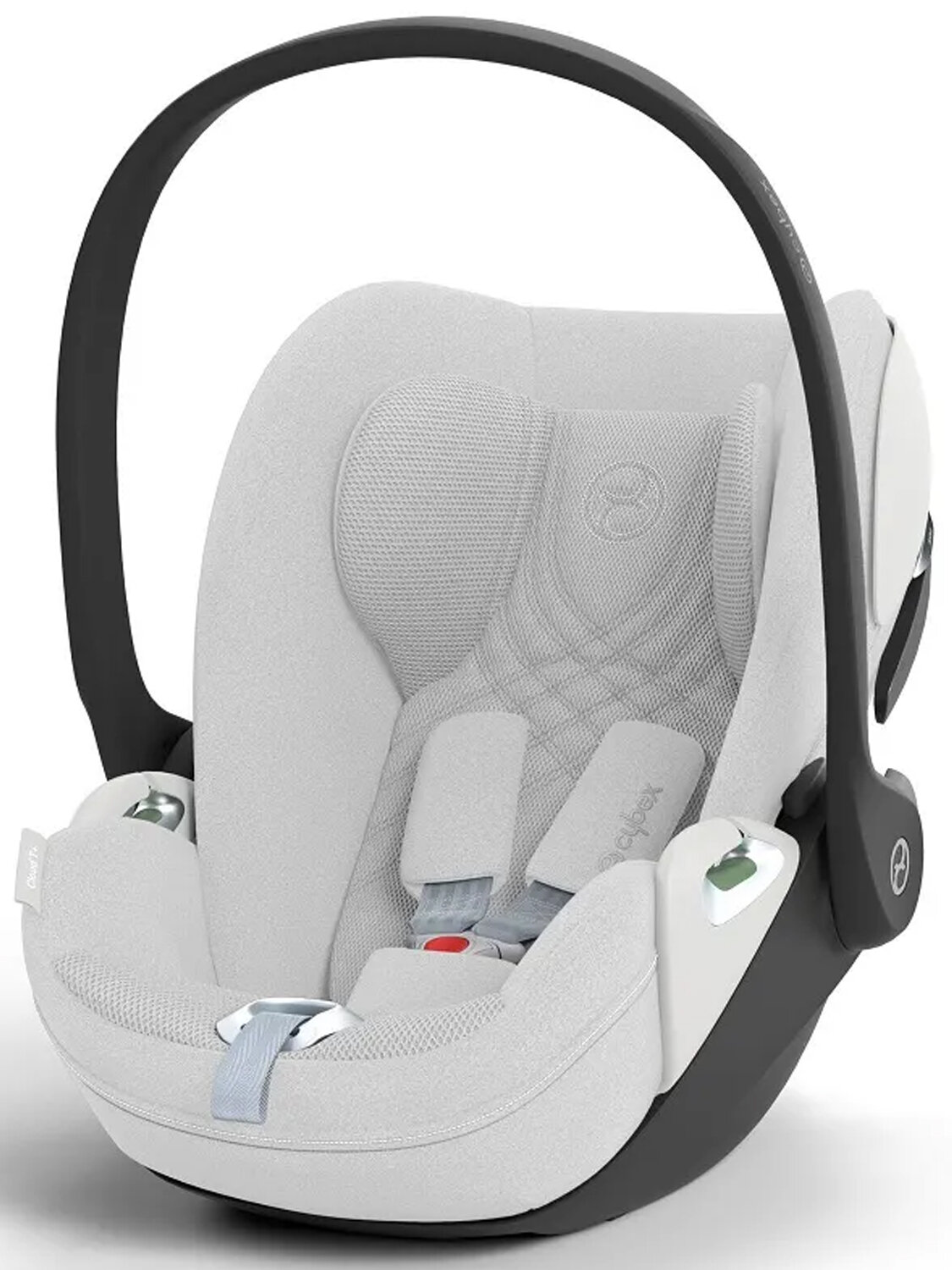 Автокресло 0+ CYBEX Cloud T i-size Plus Platinum White, с рождения до 13 кг, рост от 45 до 87 см, белый