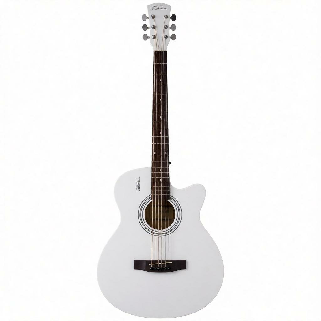 Акустическая гитара Elitaro E4010C WH 40" дюймов (4/4), белый