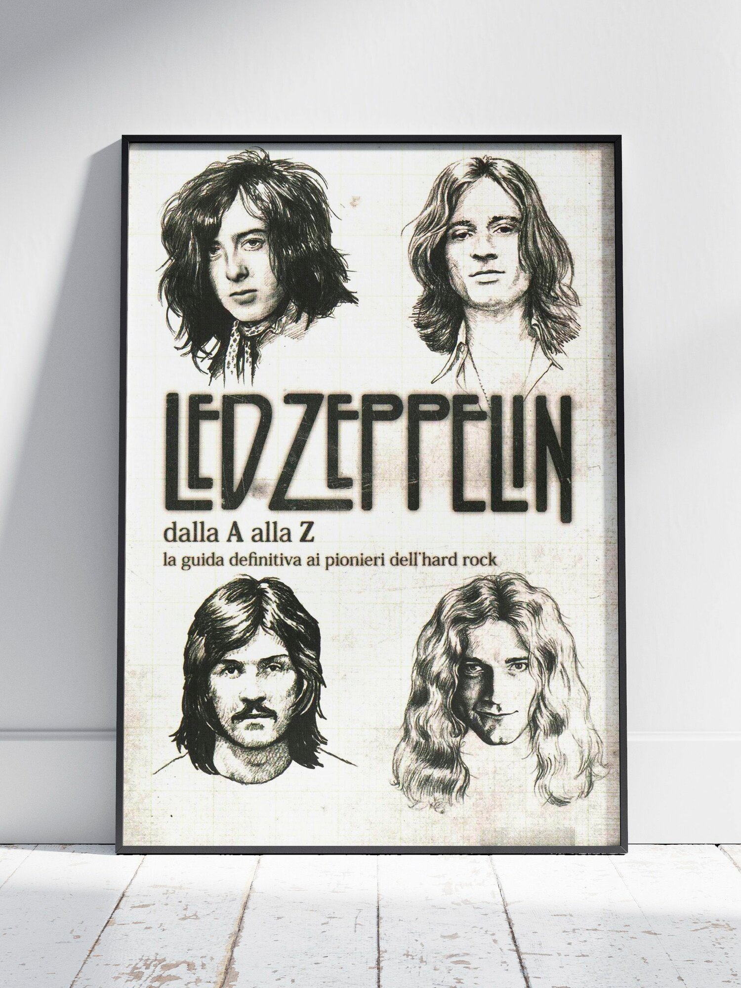 Плакат на стену для интерьера Лед Зеппелин (Led Zeppelin 17) - Постер по музыке и артисту формата A4 (21x30 см)