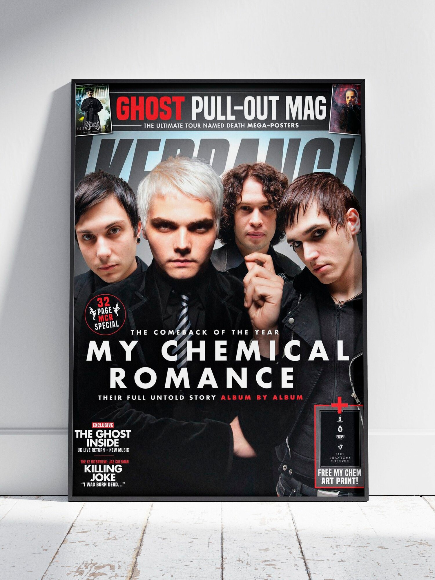 Плакат на стену для интерьера Май Кемикал Романc - My Chemical Romance (MCR 10) - Постер по музыке и артисту формата A4 (21x30 см)