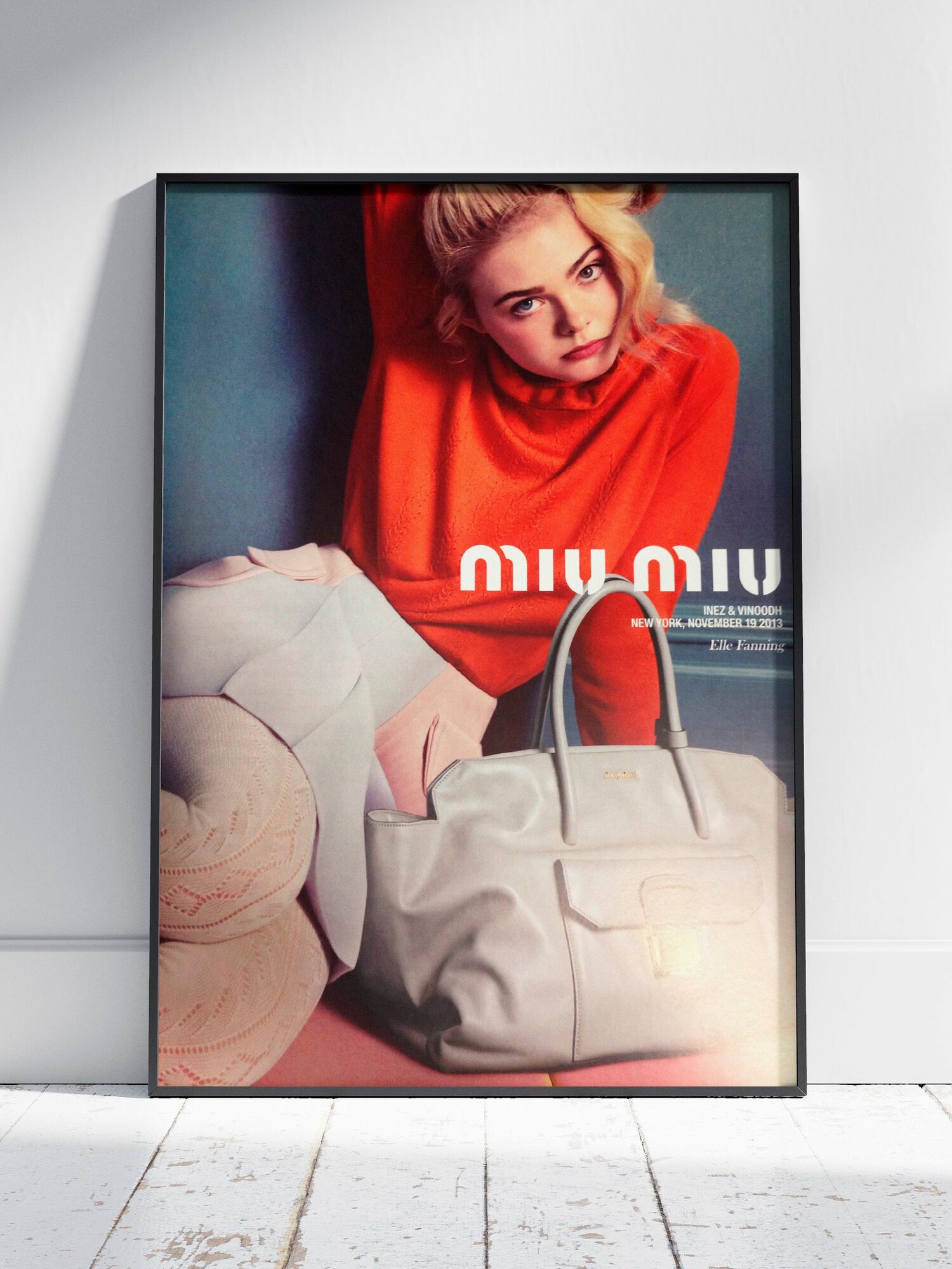 Плакат на стену для интерьера Миу Миу (Miu Miu 9) - Постер по модели, бренду и моде формата A4 (21x30 см)