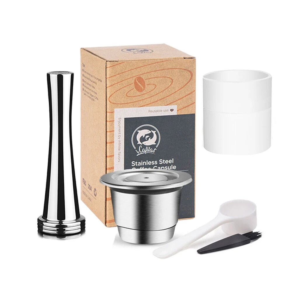 Многоразовые капсулы для Nespresso Essenza Mini из нержавеющей стали As Picture