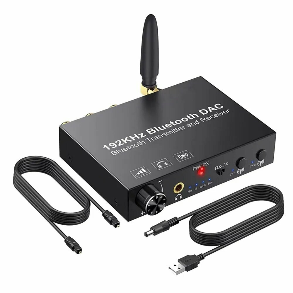 192 кГц Bluetooth DAC Конвертер Беспроводной Аудиопередатчик Приемник