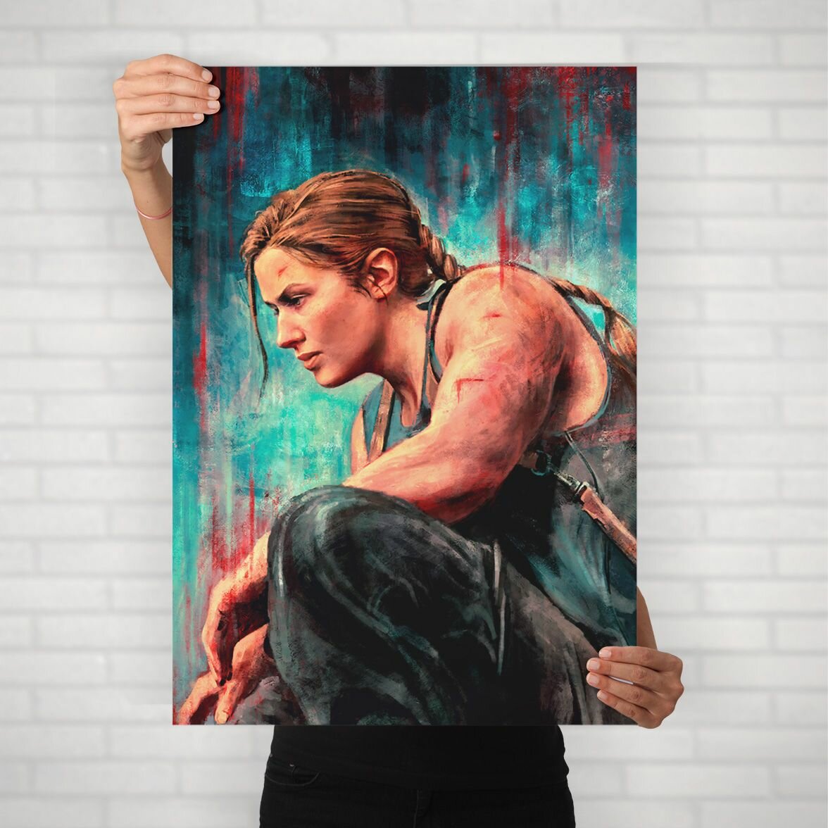 Плакат на стену для интерьера The Last of Us (Эбби Андерсон 2) - Постер по игре формата А1 (60x84 см)