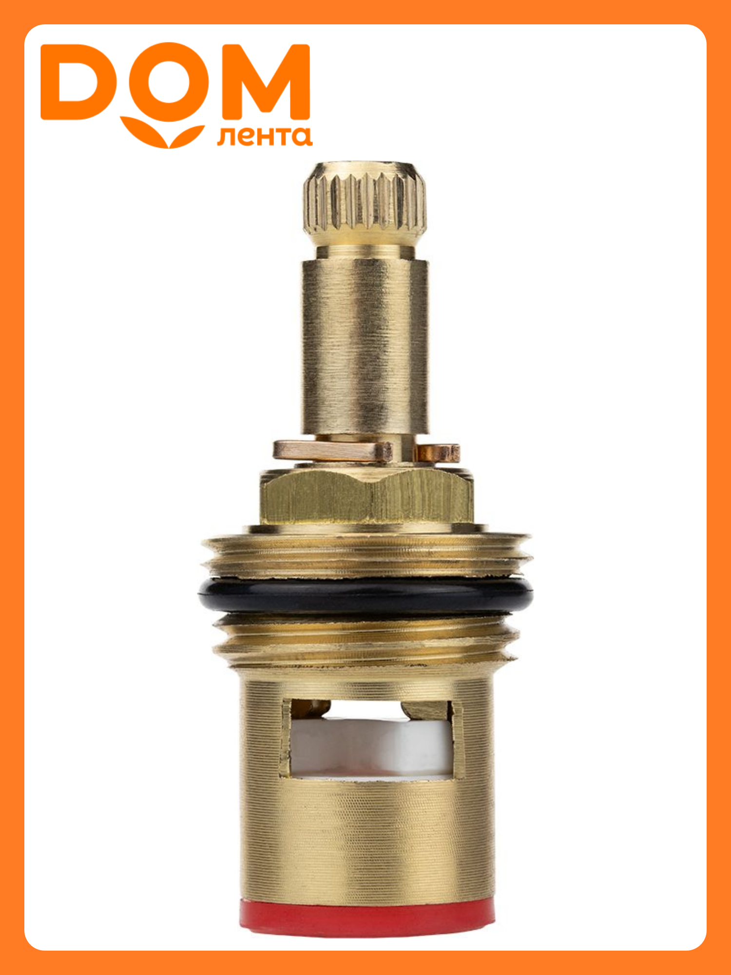 Кран-букса керамическая, 1/2", 8 мм х 24 шл, угол поворота 90°