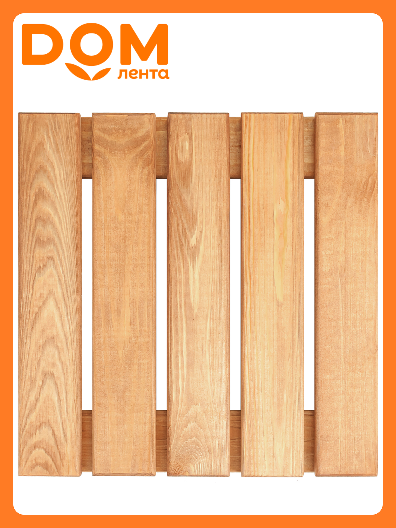 Паркет садовый линейный 40х40х4 см сосна цвет дуб